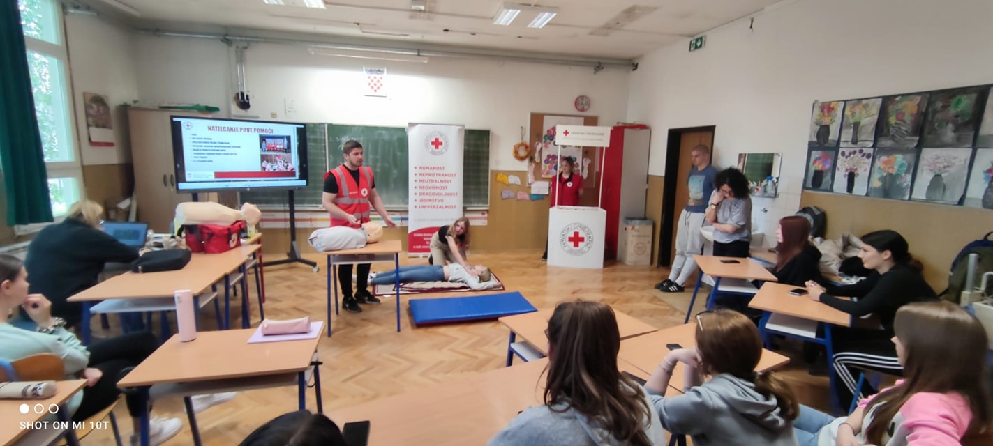Vježba prve pomoći – Gradsko društvo Crvenog križa Petrinja
